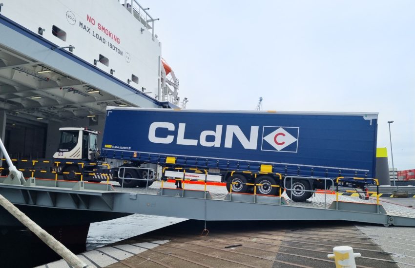 Arrival of the first newly branded CLdN trailers | CLdN